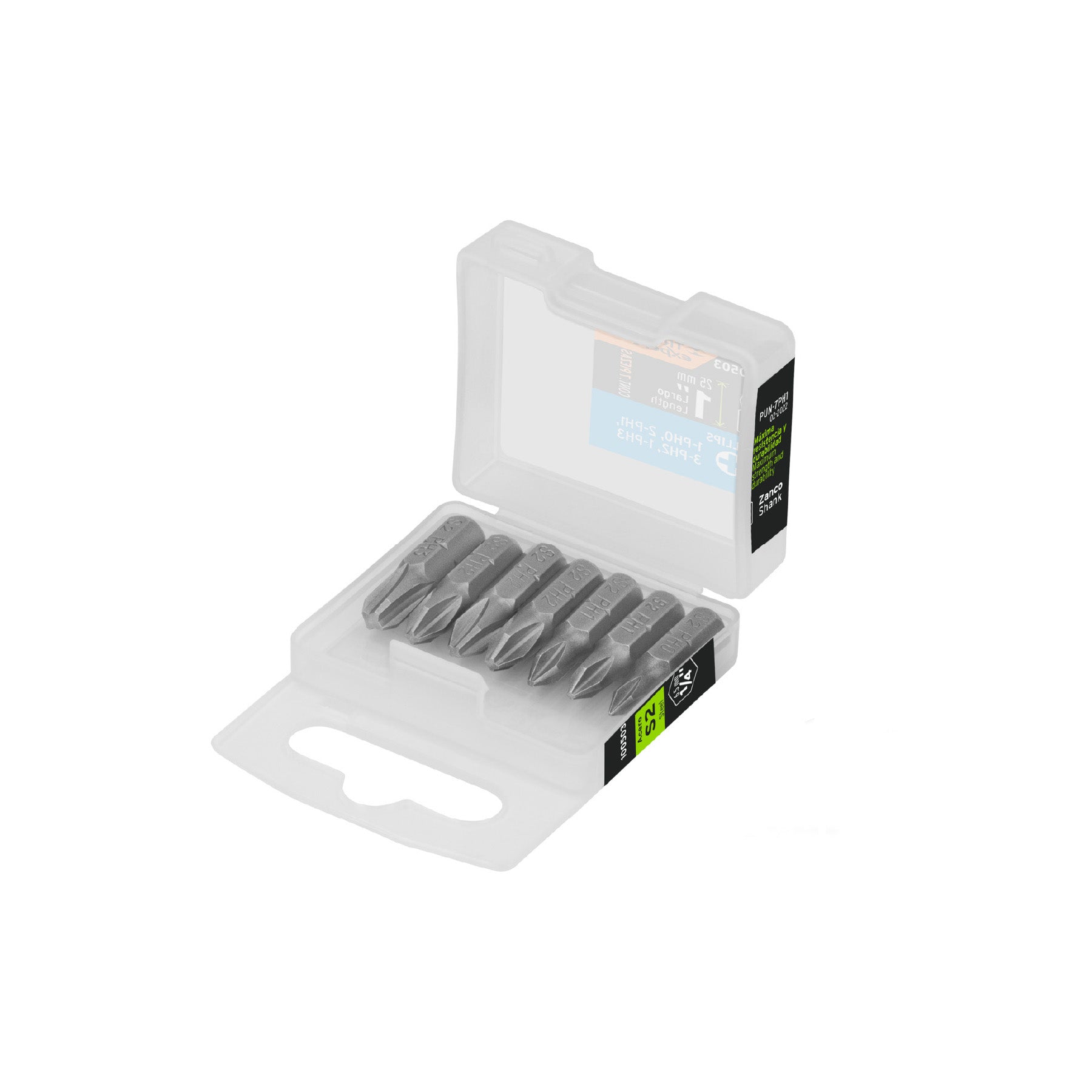 Estuche con 7 puntas de cruz combinadas largo 1', Expert, 100503 PUN-7PH1